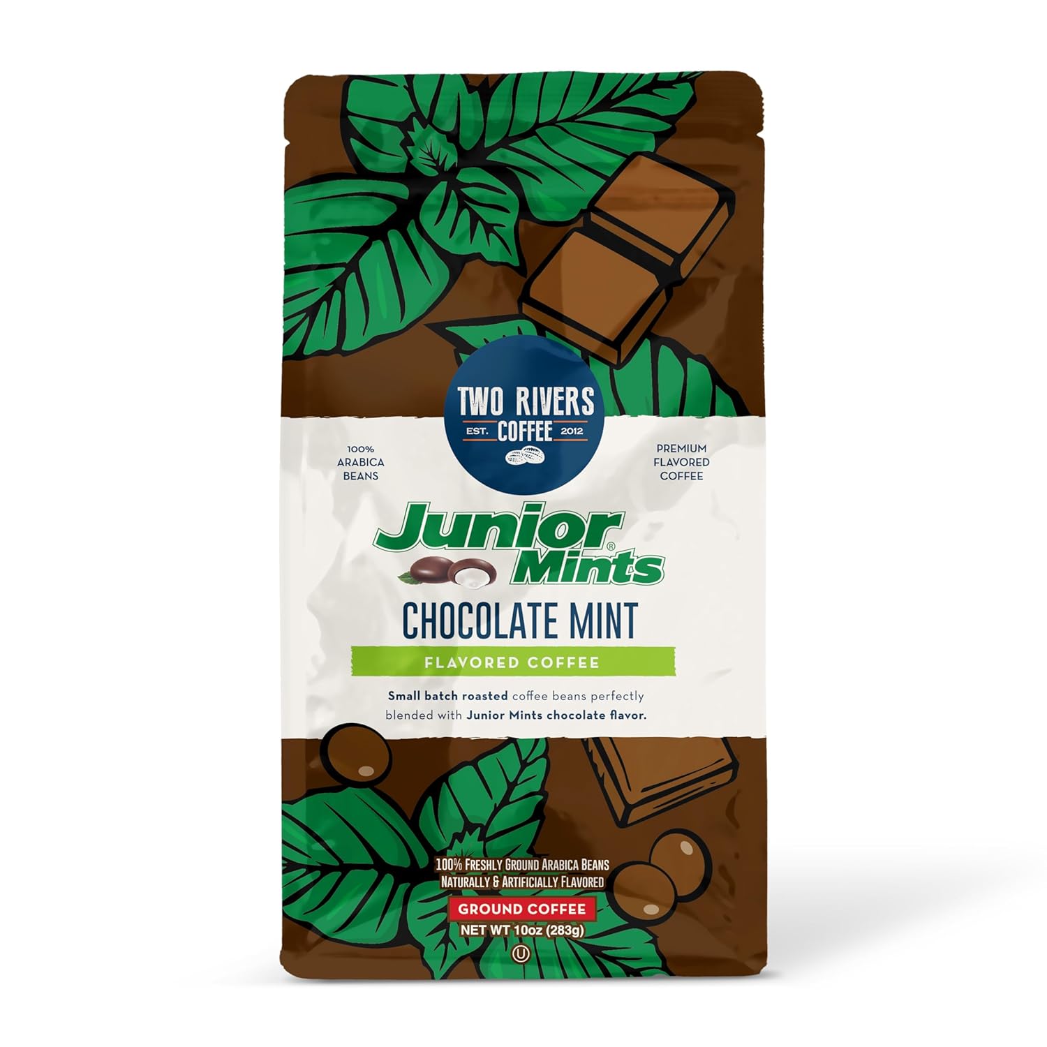 Two Rivers Coffee Junior Mint Flavored Ground Coffee - 10 oz - 10 oz ...
