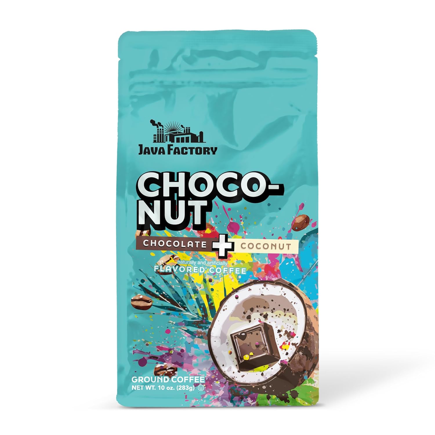 Java Factory Choconut Flavored Ground Coffee - 10 oz - Two Rivers ...
