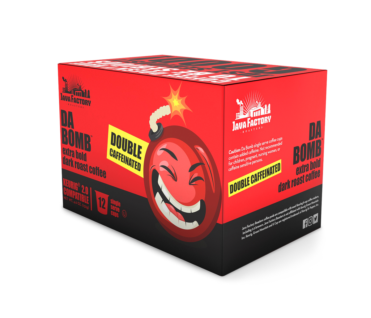 Java Factory Roasters Da Bomb Single Serve Coffee Pods