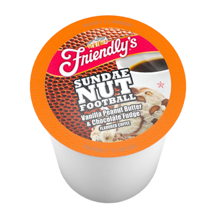 Friendly's Sundae Nut Football Coffee Pods - Two Rivers Coffee Direct