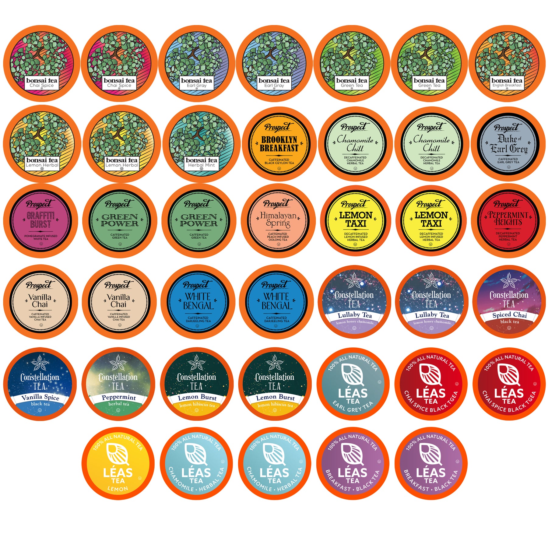 Tea Pod Variety Pack - Two Rivers Coffee - Two Rivers Coffee Direct